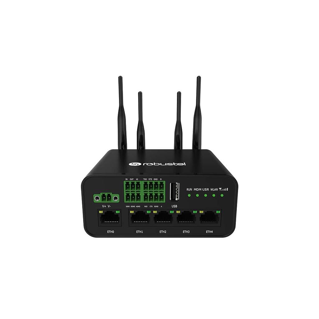 Industrial LTE VPN Router R1520 with PoE-PD, DIN rail/wall