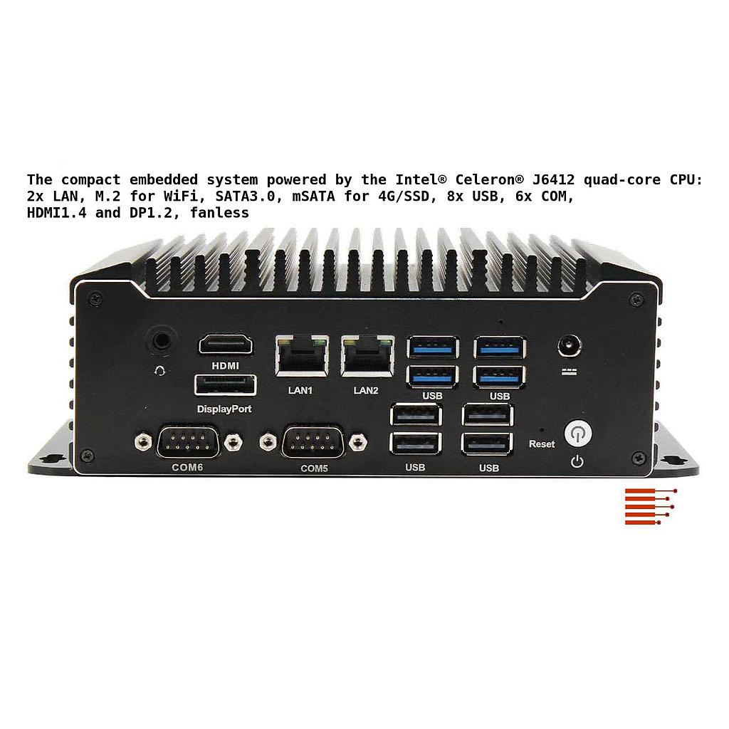 Fanless Industrial Computer 1ST-IXEHL-35 | 1ST-embedded